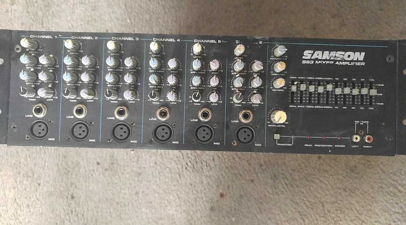Samson S 63 Powered Mixer / Served,Tested / | Reverb