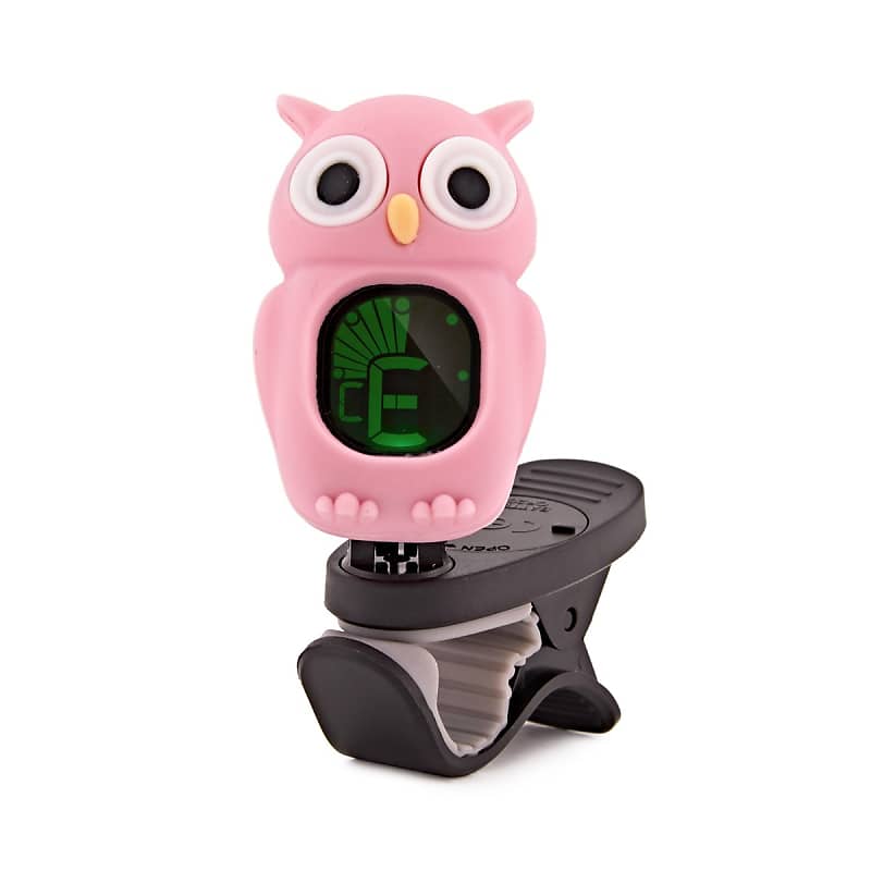 Swiff B7 Pink Owl Chromatic Tuner for Guitar, Bass, Ukulele & | Reverb