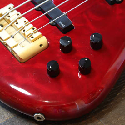 Spector Euro 4 LX 4-String Electric Bass Guitar Trans Red + | Reverb