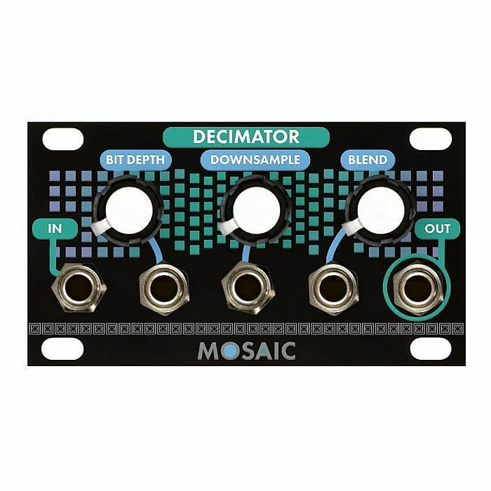 Mosaic 1U Decimator DSP Bitcrusher Module With Independent | Reverb