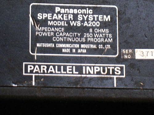 Panasonic THREE Ramsa WS-A200 Speakers ? Black | Reverb Panasonic THREE Ramsa WS-A200 Speakers ? Black | Reverb