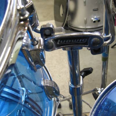 Ludwig 7 piece Vistalite kit 70's - Blue Vistalite | Reverb