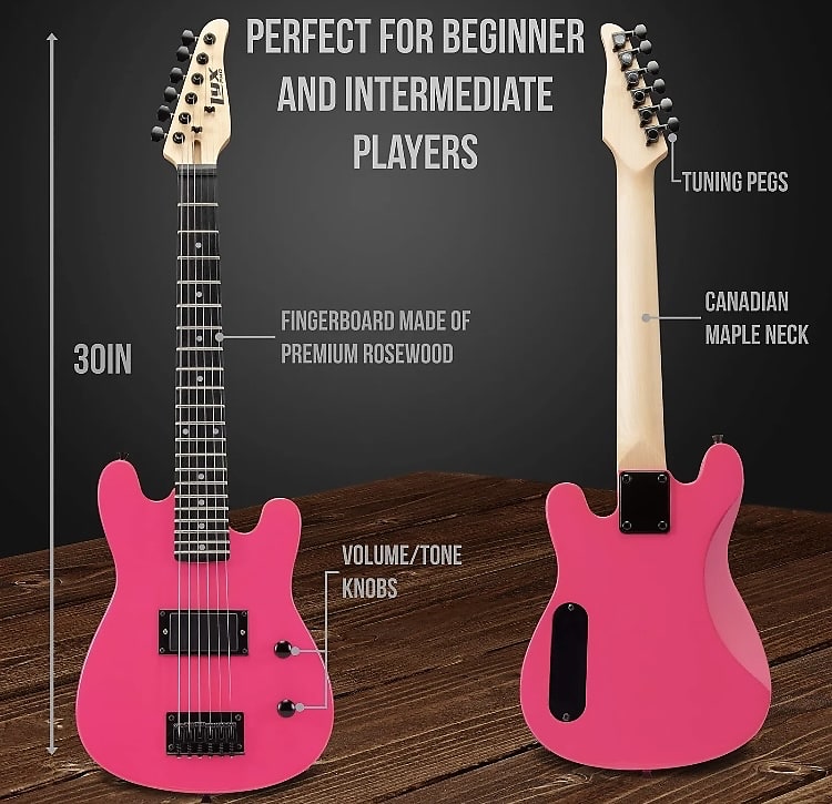 Lyx pro 30 inch electric solid body guitar with GigBag | Reverb