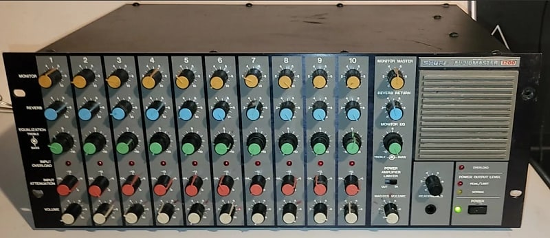 Shure Audiomaster 1200 Power Mixer (1988) | Reverb