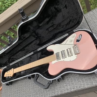 Warmoth Shell Pink Hybrid Tele 2021 with 3 Lollartron pickups | Reverb