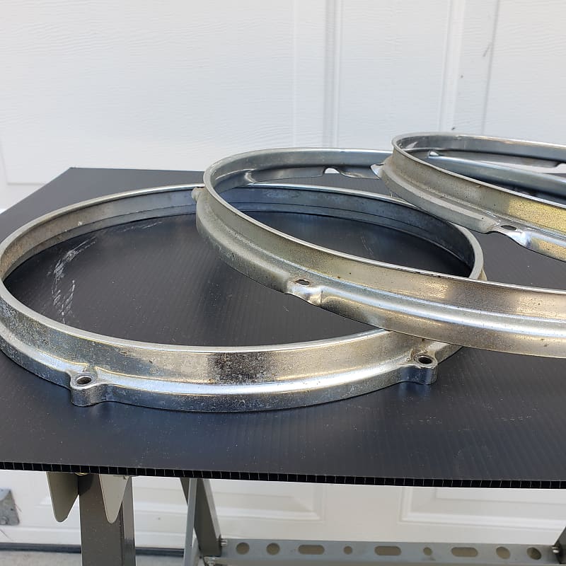 Vintage 60s Metal Drum Hoops 16, 14, 12 | Reverb