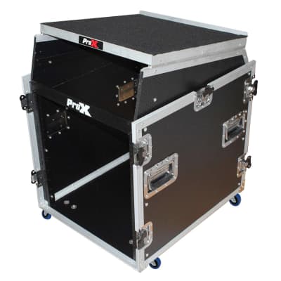 ProX 12U Rack x 13U Top Mixer DJ Combo Flight Case w Laptop | Reverb