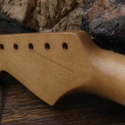 Aged Allparts Strat Neck Nitro Relic Rolled Fingerboard Edges | Reverb