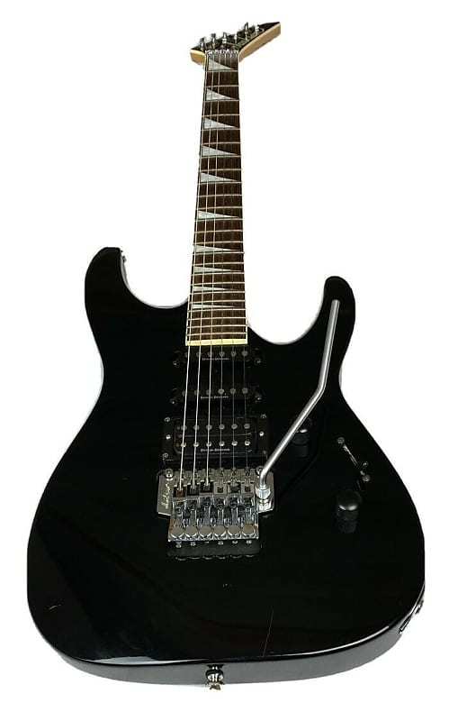 Jackson Dinky DK2 Black w/ chrome hardware, floyd rose, Gator | Reverb