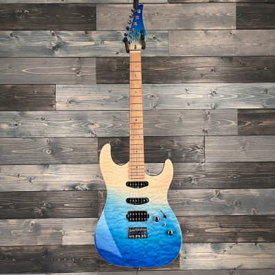 Jet JS-1000 Quilted Electric - Transparent Blue | Reverb