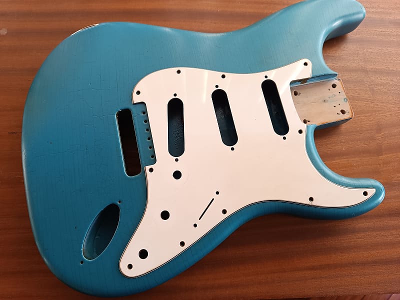 Stratocaster Lake Placid Blue nitro relic body | strat fender | Reverb