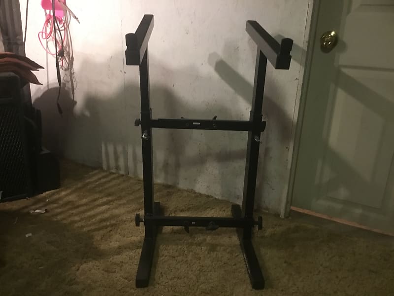 Rockville Portable Adjustable Mixer Stand Black | Reverb