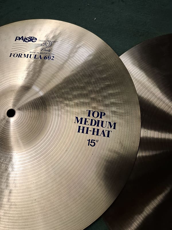 Paiste Formula 602 Blue Label 15" Medium HiHat Blue Label mit | Reverb