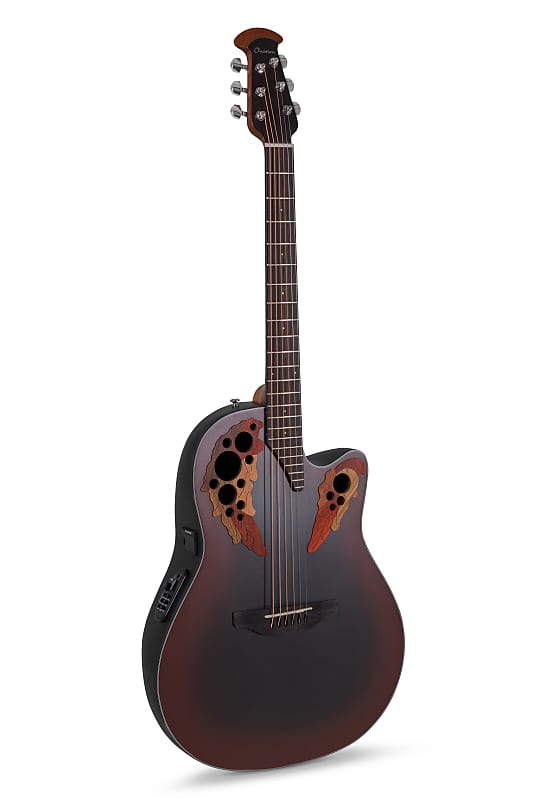 Ovation E-Acoustic Guitar Celebrity Elite Mid Cutaway Reverse | Reverb