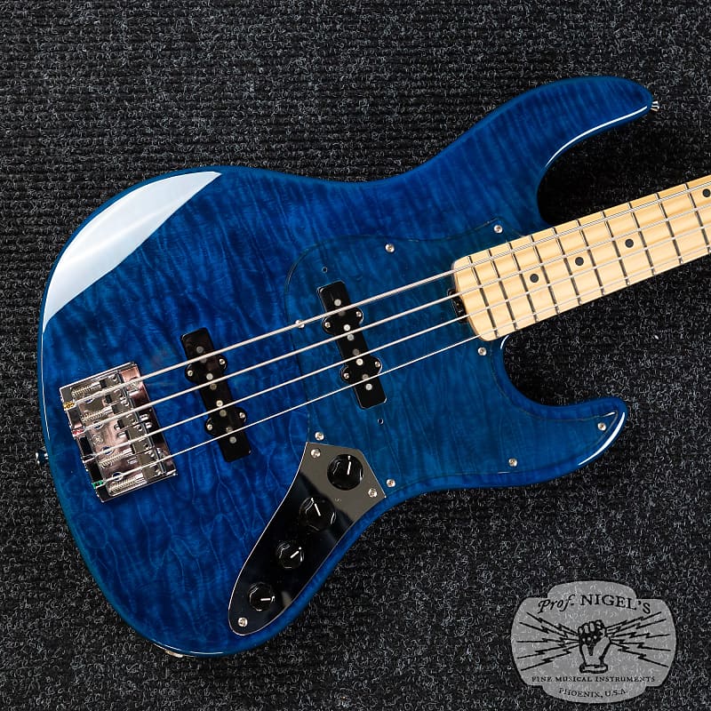 ESP Edwards MIJ E-AM-150QM Jazz Bass Solid Maple Top Ash Body | Reverb