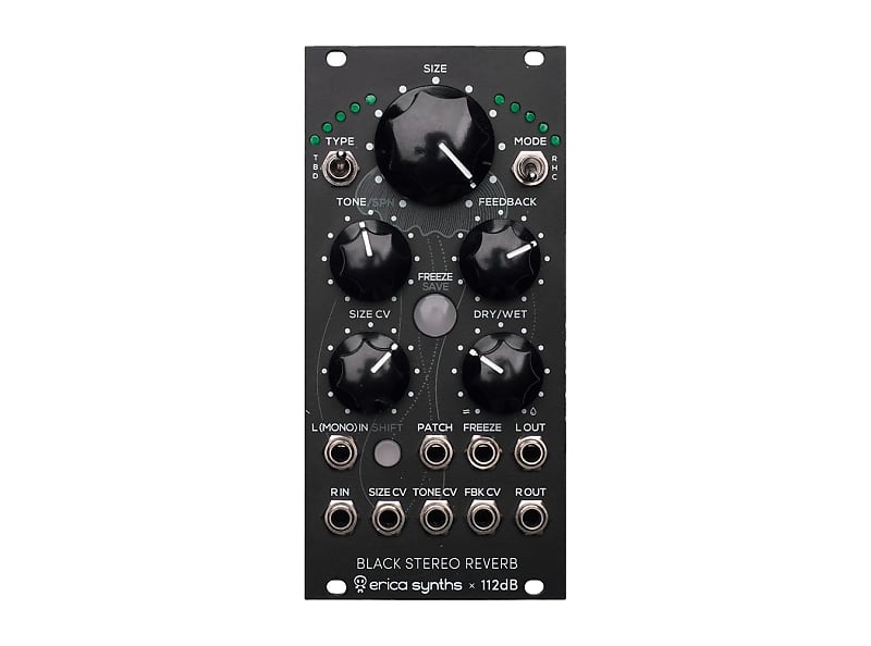 Erica Synths Black Stereo Reverb Effects Processor | Reverb