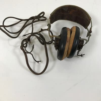 Ww2 Radio Headset Headphones Us Navy Airforce Naf 48490 1 | Reverb