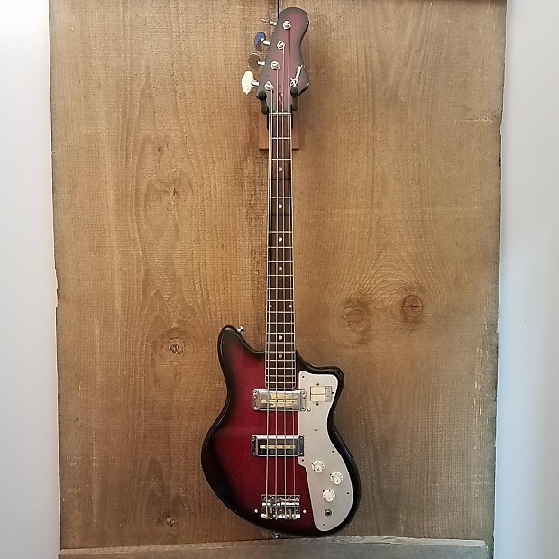 Demian Vintage Electric Bass Guitar Red Burst MIJ c. 1964 | Reverb