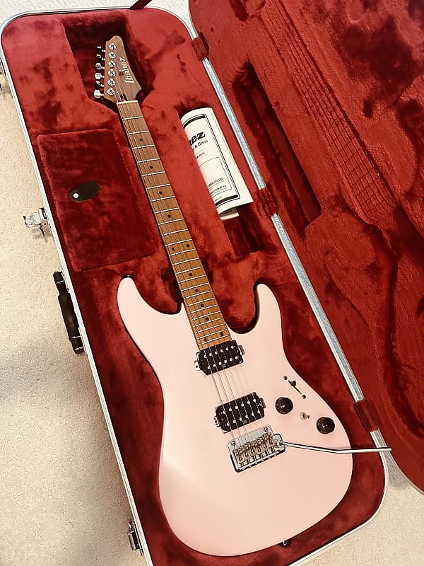 Ibanez AZ2402 Prestige Pink Flat + OHSC | Reverb