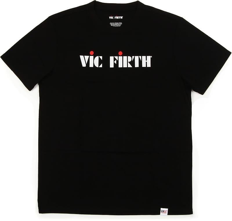 Vic Firth Black Classic Logo T-shirt - XL (2-pack) Bundle | Reverb