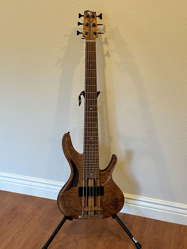 Ken Bebensee 6 string electric bass; One of a kind early | Reverb
