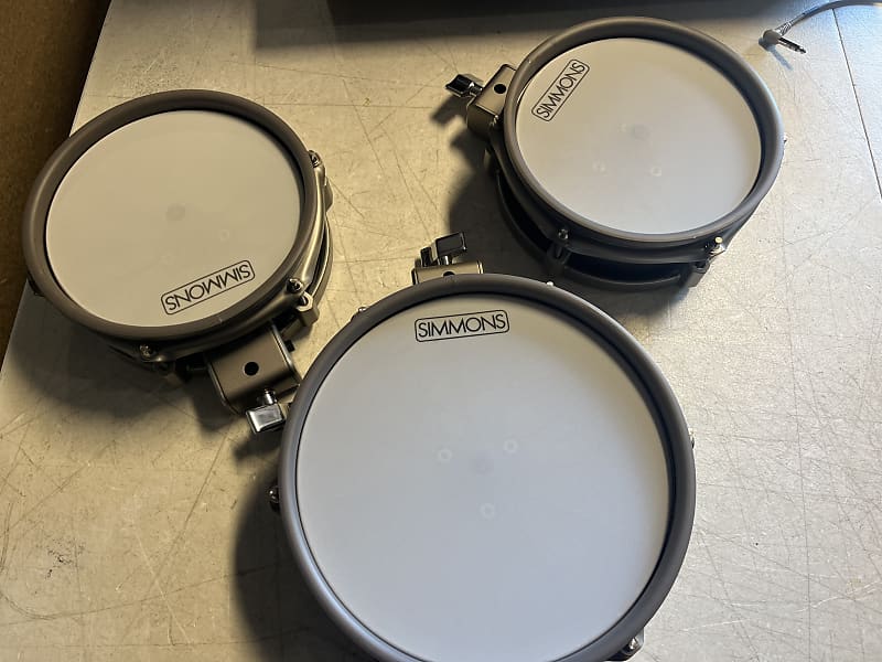 Simmons 1250 series set of electric drum triggers, two 8" and | Reverb