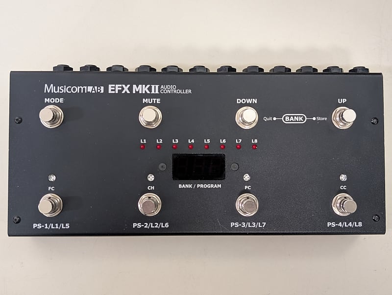 MusicomLab EFX MK-2 8 Loop Switcher - Black | Reverb
