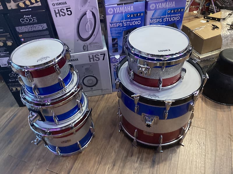 80s Yamaha Tour Custom Shell Pack Drum Kit [Read Description] | Reverb