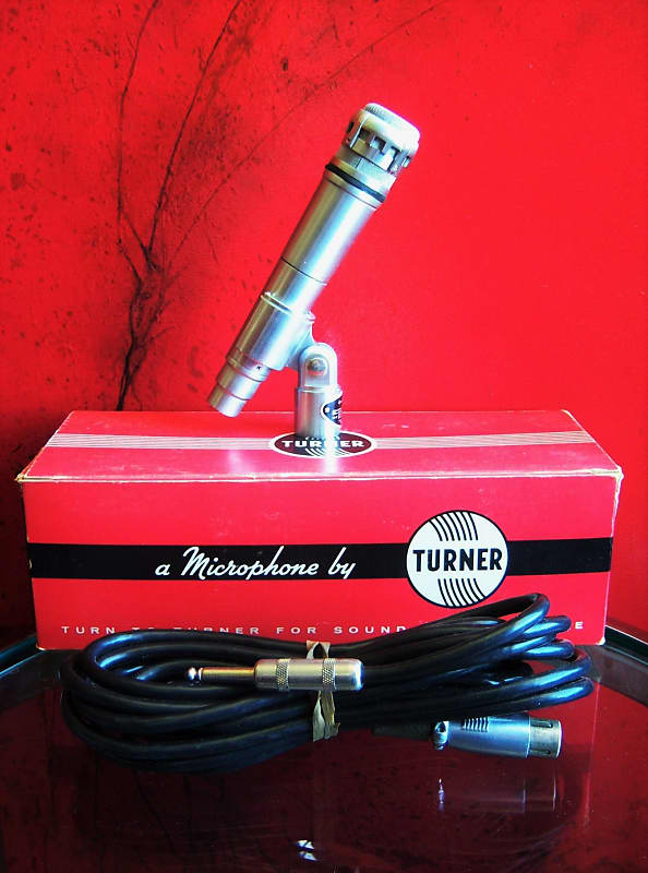 Vintage 1960's Turner 500 Satin Chrome dynamic cardioid | Reverb