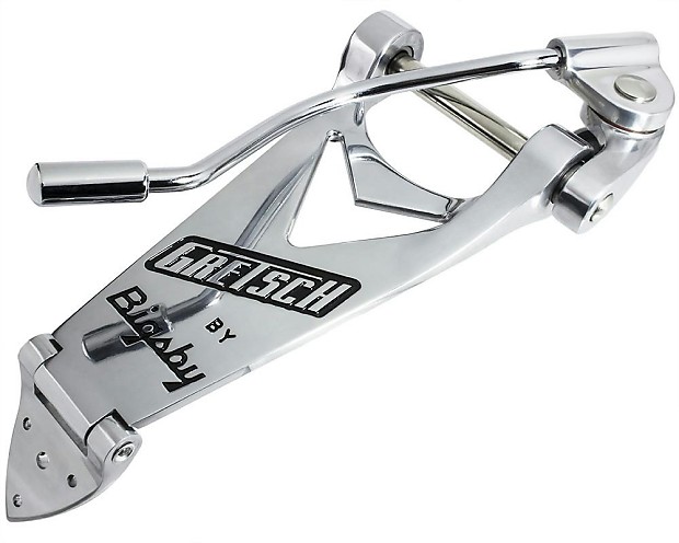 GRETSCH LOGO Bigsby B6 True Vibrato Tailpiece, Chrome with | Reverb