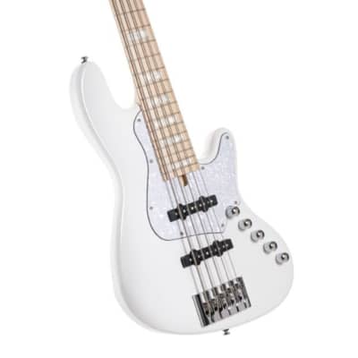 Cort NJS5WHT Elrick NJS-5 (5-String) Bass Guitar. White | Reverb