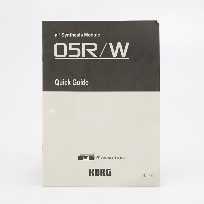 Korg 05R/W Synthesizer Sound Module Quick Guide #53824 | Reverb