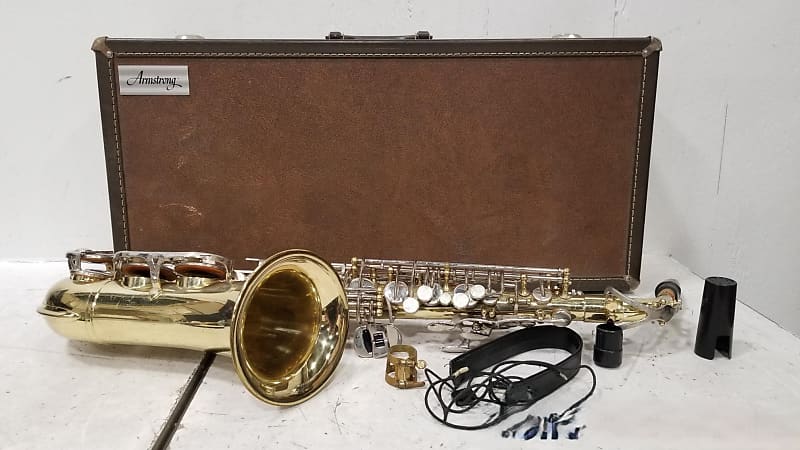 Armstrong 3000 Alto Saxophone mid 77s - Lacquered w/ Case | Reverb