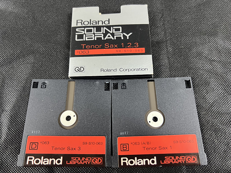 Roland Roland Sound Library Disk Tenor Sax 1,3 for S-10, | Reverb