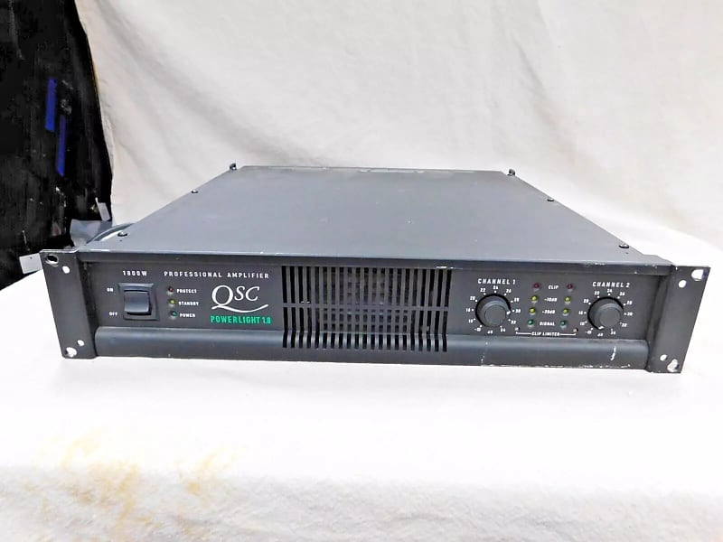 QSC PowerLight 1.8 Two-channel 1800 watt Power Amp | Reverb