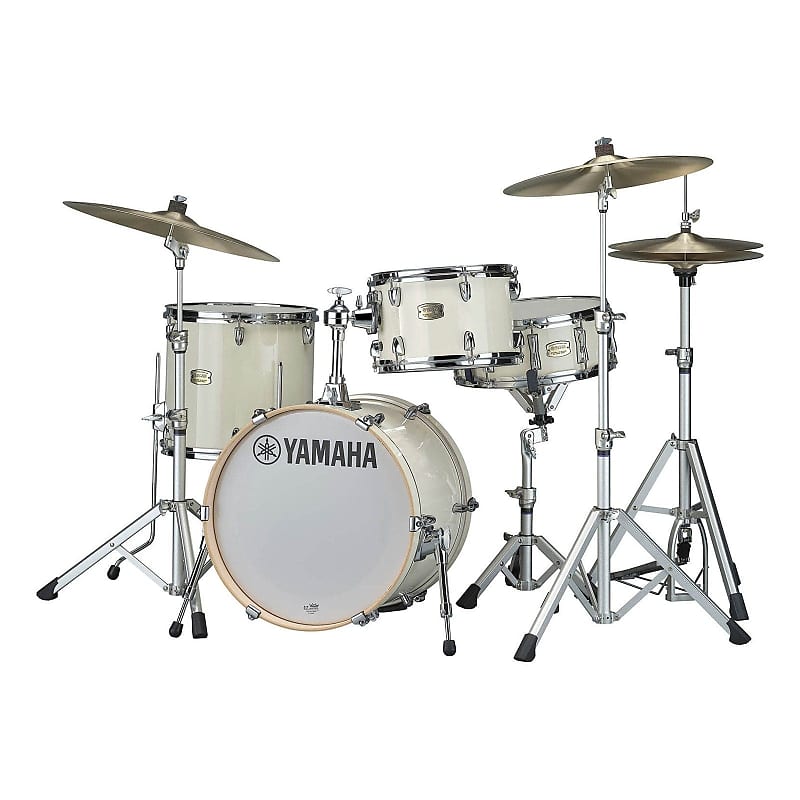 Yamaha Stage Custom Birch Jazz 3pc Drum Set Classic White | Reverb