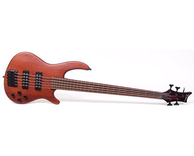 Dean Edge Hammer Natural Mahogany, 5 String Bass Great Shape! | Reverb