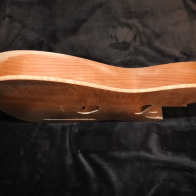 Unfinished Telecaster Body Book Matched Flame Maple Top 2 | Reverb