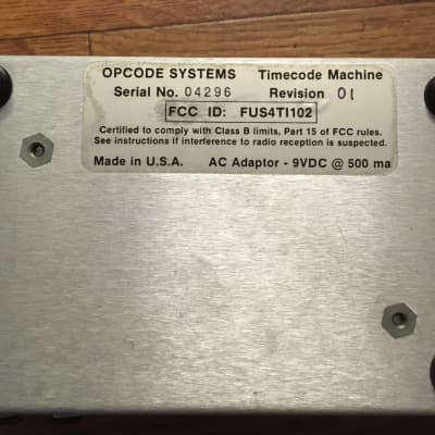 All Original 1990s Timecode machine by Opcode systems, Made | Reverb