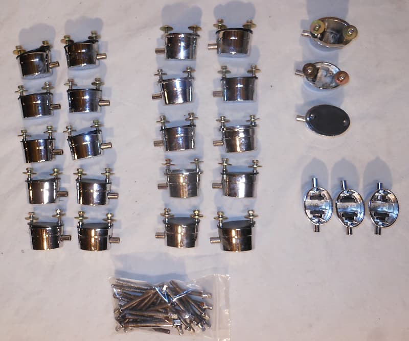 26 DW PACIFIC DRUMS Chrome Tom-Tom Lugs & Tension rods | Reverb