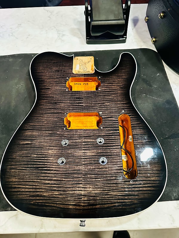 Warmoth Telecaster HH TELEGIB Body 2022 - AAA Flamed Maple | Reverb