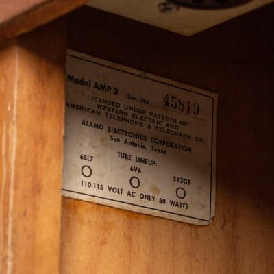 Alamo Amp-3 Embassy Tube Amplifier (1957), ser. #45819. | Reverb