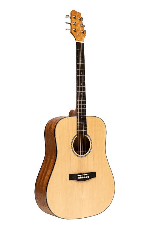 STAGG Spruce Top Dreadnought Acoustic Guitar with Sapele Back | Reverb