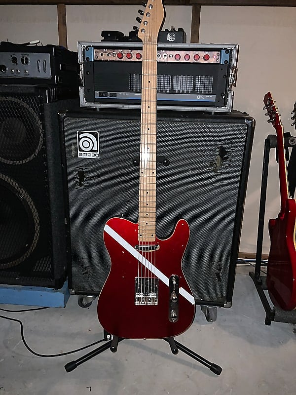 Fender Modified Telecaster Bass VI Candy Apple Red | Reverb