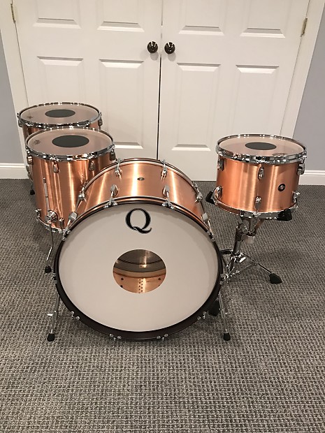 Q Drum Co Copper Shell Drum Kit Copper Shell Drums 2018 | Reverb