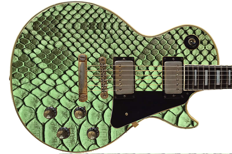 Sticka Steves Guitar Skin Axe Wrap Re-skin Green Water | Reverb Canada
