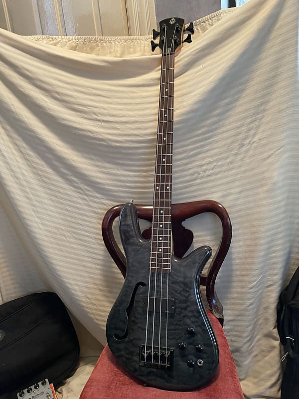 Spector core 4 string bass guitar Trans green | Reverb