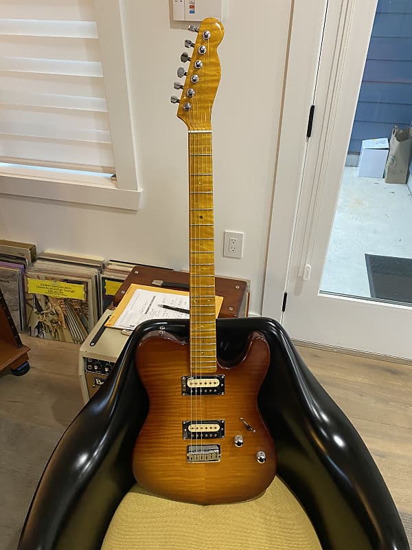 Tele Dual Humbuckers 2011 Fender, custom maple flame | Reverb