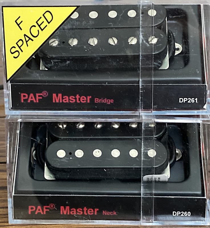 DiMarzio PAF Master Humbucker Set DP260 Neck DP261 F-Spaced | Reverb