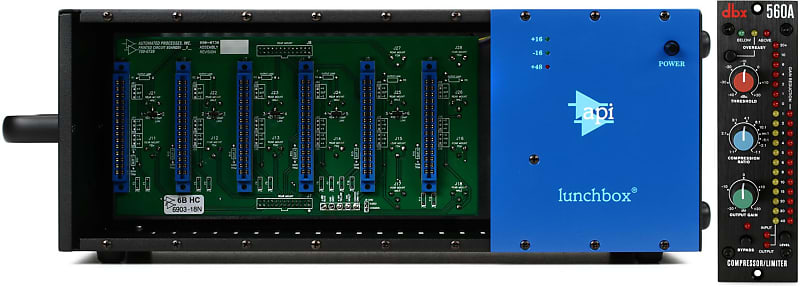API 500-6B 6-slot 500 Series Lunchbox Bundle with dbx 560A | Reverb